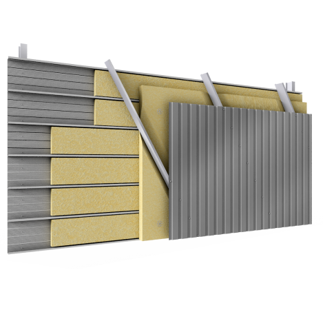 Bardage simple ou multi-peau – Enveloppe metallique